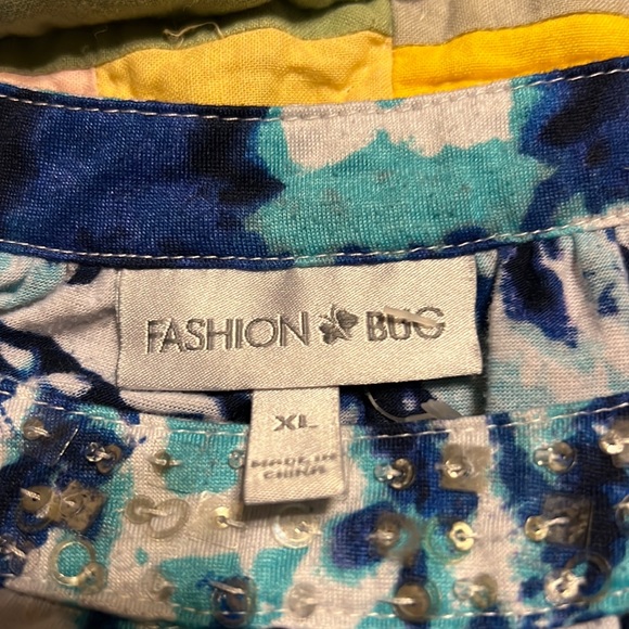 Fashion Bug | Tops | Tiedye Blue Fashion Bug Extra Large Tank Top ...